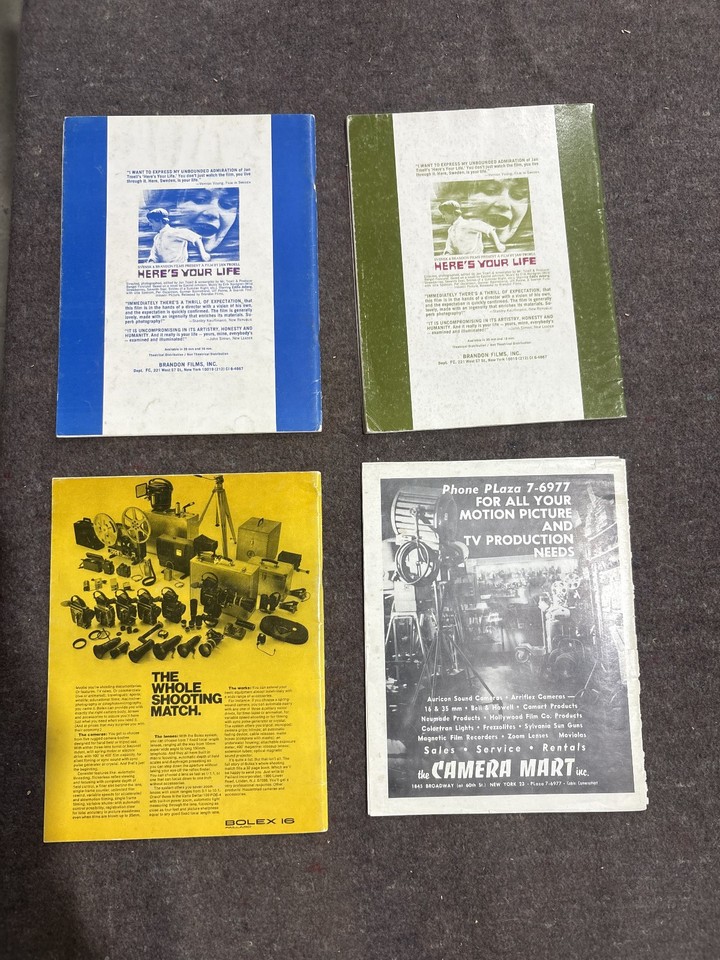 Vintage 1960's to 70s Lot of 4 Film Comment Film Magazines | eBay
