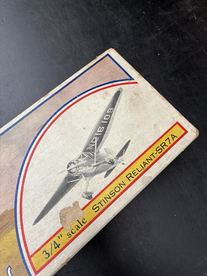 Gorgeous Megows Stinson Reliant Free Flight Balsa Model Airplane Kit | eBay