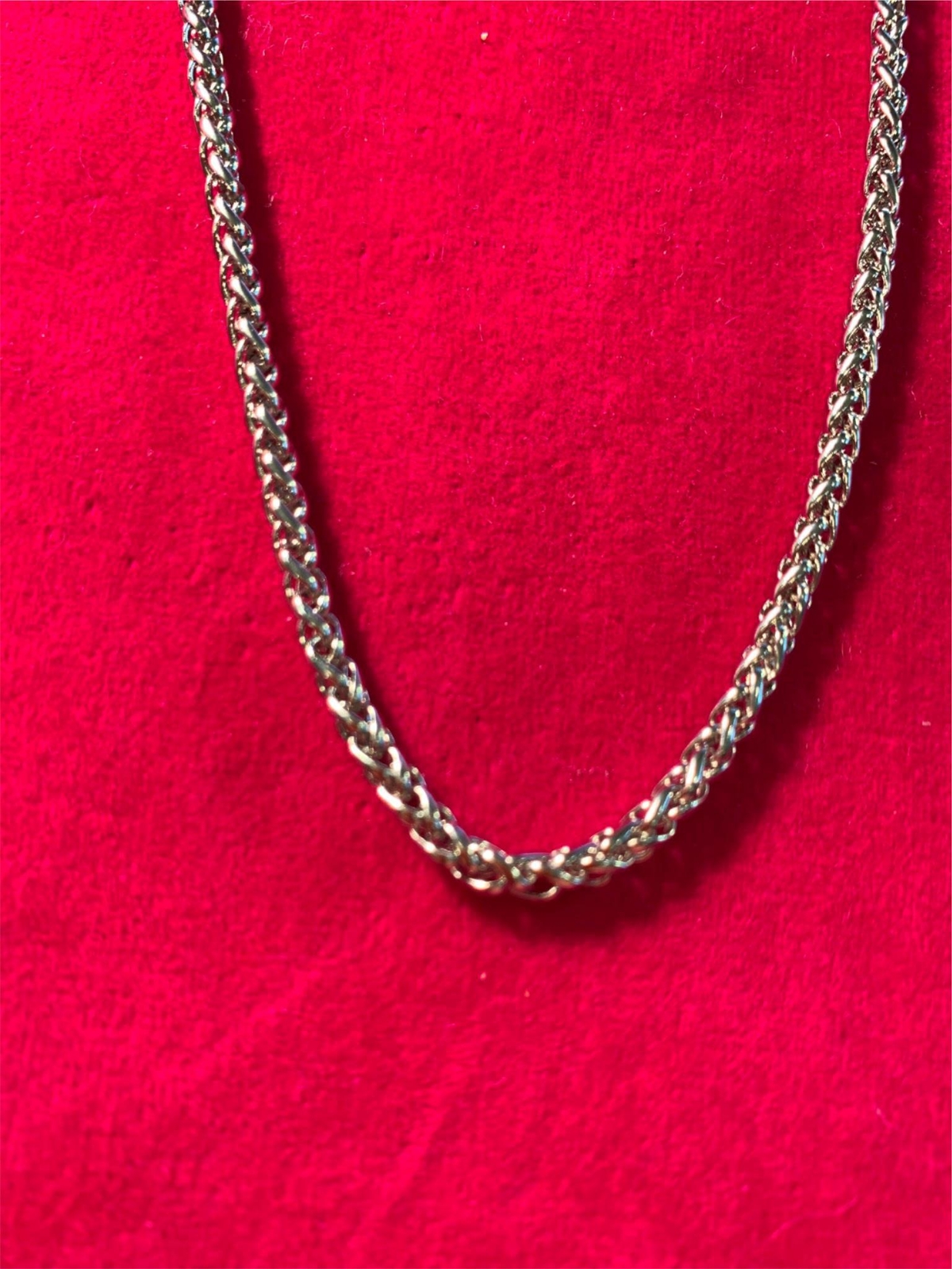 3 mm Stainless Steel Silver 16" Braided Wheat Rope Unisex Necklace ...