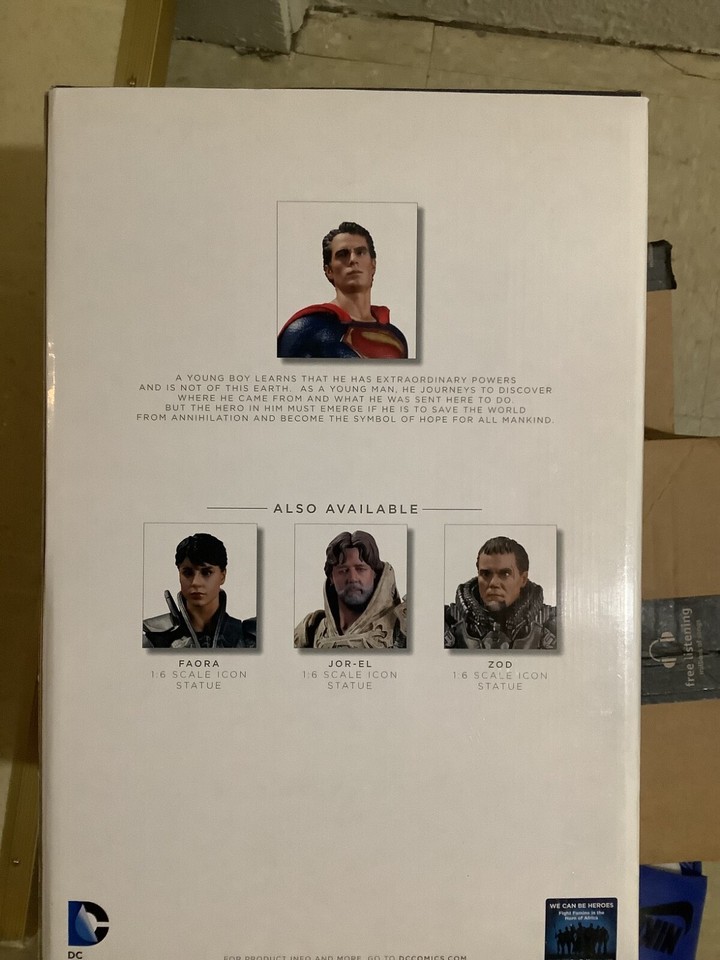 DC Collectibles DC Direct Man Of Steel Superman 1/6 Scale Icon Statue ...