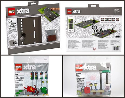 Set of 3 LEGO XTRA 853840 Road Playmat 40311 Traffic Lights 40312 ...