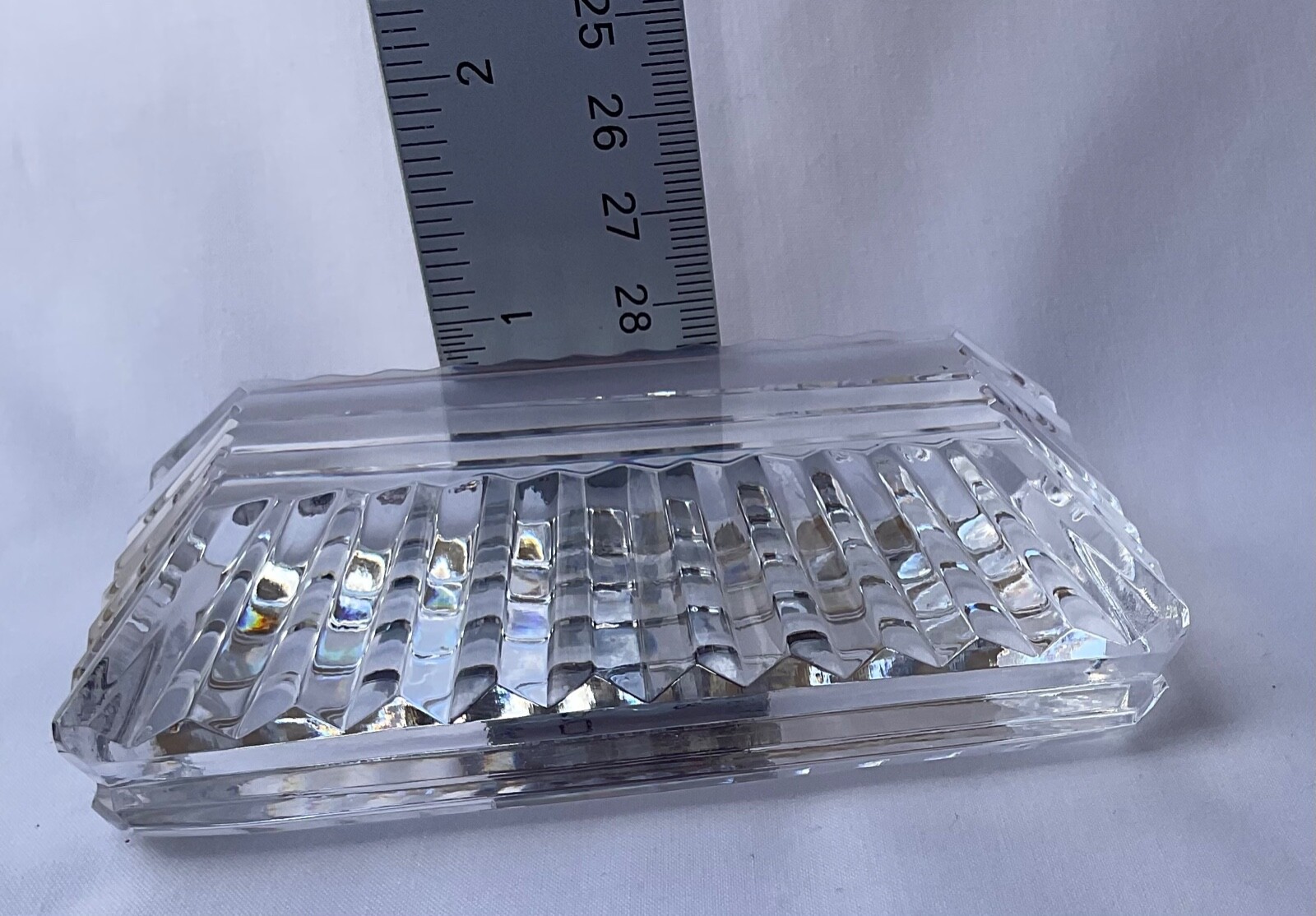 WATERFORD Rectangular Glass Paperweight Engravable 4" L | eBay