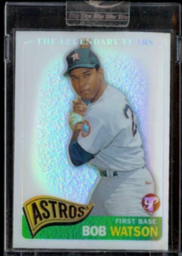 BOB WATSON 2005 Topps Pristine (Refractor) #'d Insert 534/549. ASTROS ...