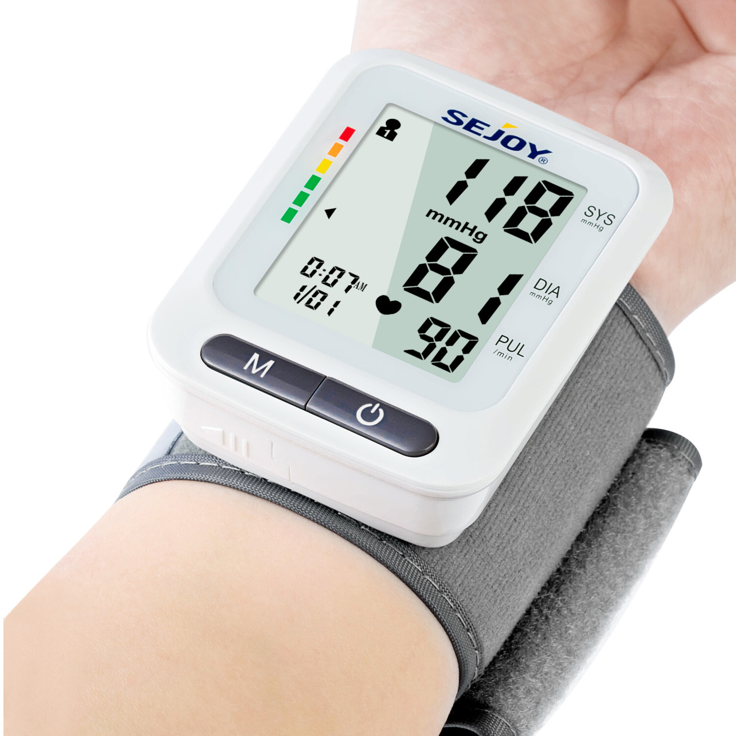 SEJOY Automatic Blood Pressure Monitor Wrist Digital BP Cuff Machine ...