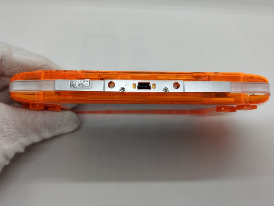 Sony PSP-3000 Playstation Portable Handheld Console Clear Orange Shell ...
