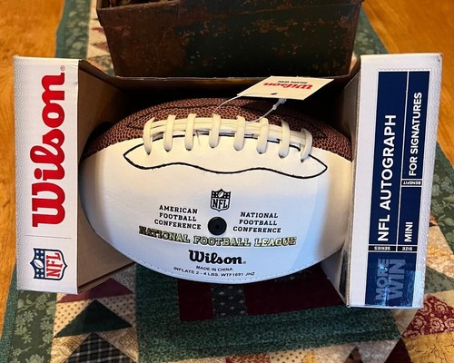 AUTHENTIC WILSON NFL AUTOGRAPH MINI FOOTBALL / NIB | eBay