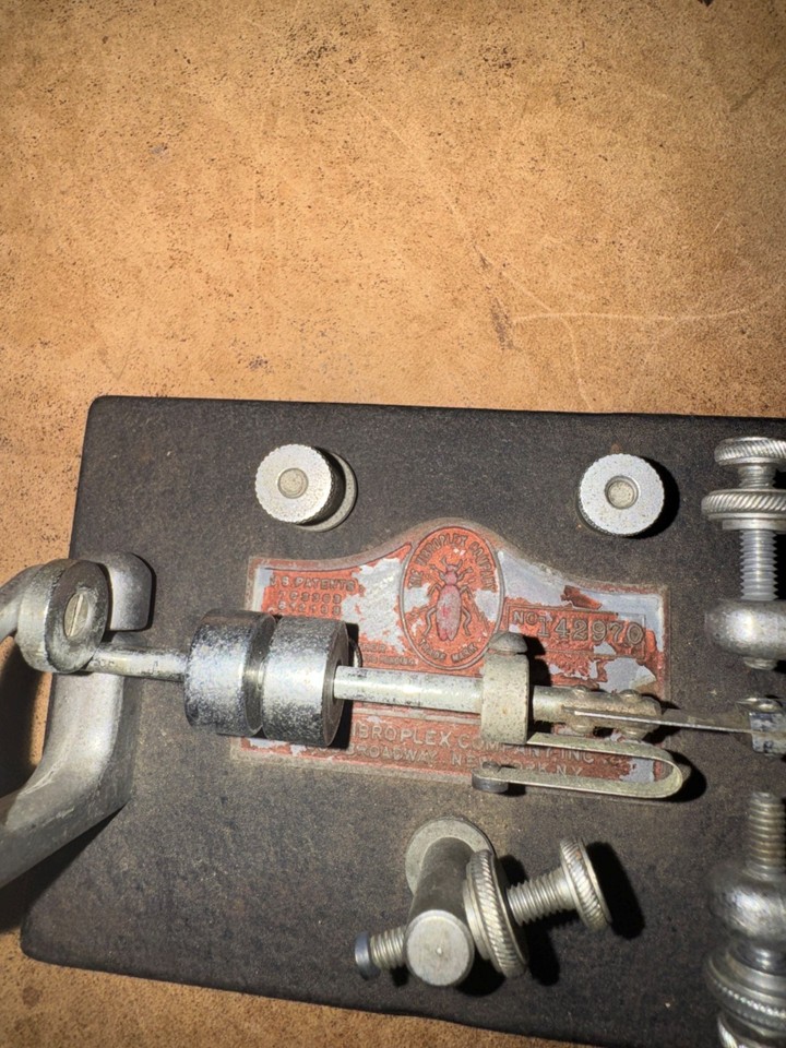 Vibroplex Bug Morse code Key Telegraph Ham Radio shortwave Vintage ...
