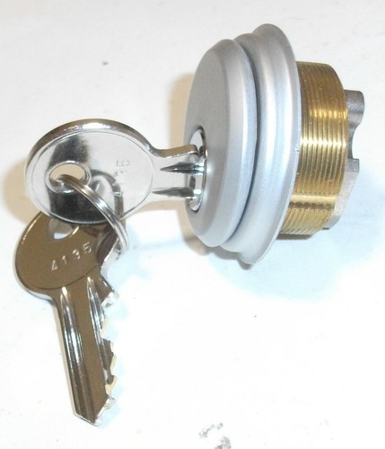 CANAROPA CBM BRASS LOCK CYLINDER & SATIN ALUMINUM TRIM RING 3⁄4″ LENGTH ...