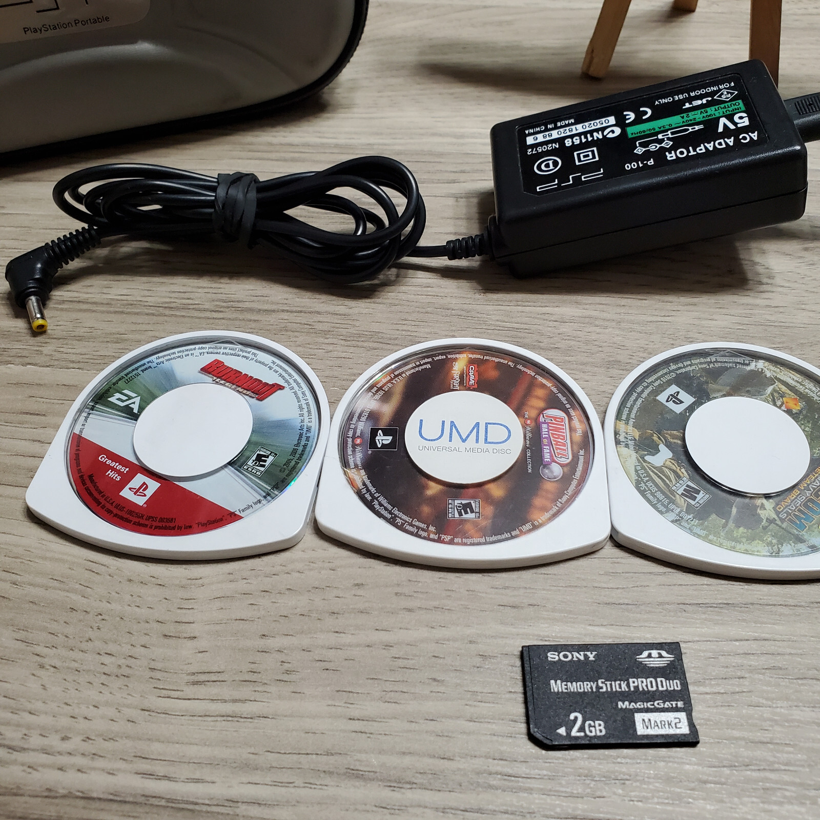 Sony PSP-3001 Playstation Portable Console Games + Charger + 2GB Card ...