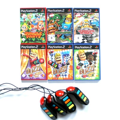 Playstation 2 BUZZ Spiele für PS2 I Auswahl Buzzer Jungle Party ...