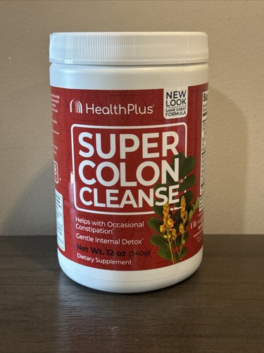 Health Plus SUPER COLON CLEANSE 12 oz Psyllium Probiotic Powder for ...