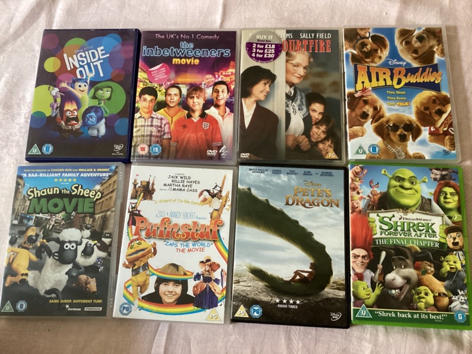 28x Children's DVD Bundle. Family, Kids, Job Lot. Disney - O ring etc ...