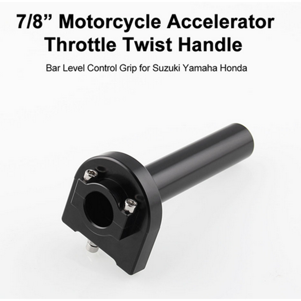 Black 22mm Aluminum Alloy Motorcycle Accelerator Throttle HandleBar ...