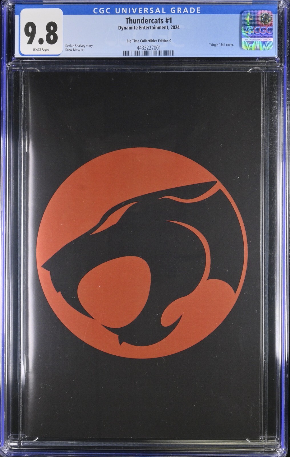 Thundercats #1 VIRGIN MegaCon Symbol Logo FOIL CGC 9.8 Big Time ...