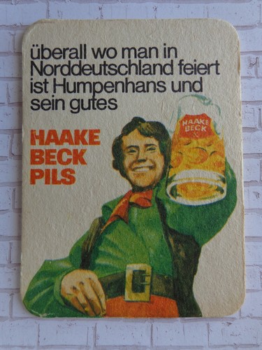 Beer Coaster ~ Beck'S Brewery Haake Beck Pilsner ~ Bremen, GERMANY ...
