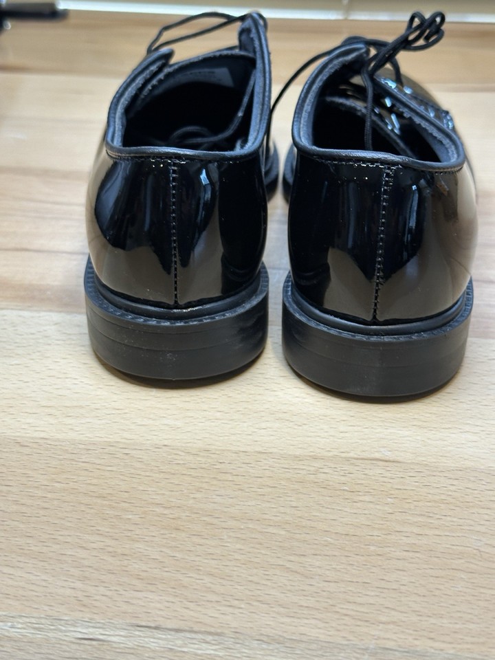 Women's Size 5.5 US Military Capps Oxford High Gloss Dress Shoes Black ...