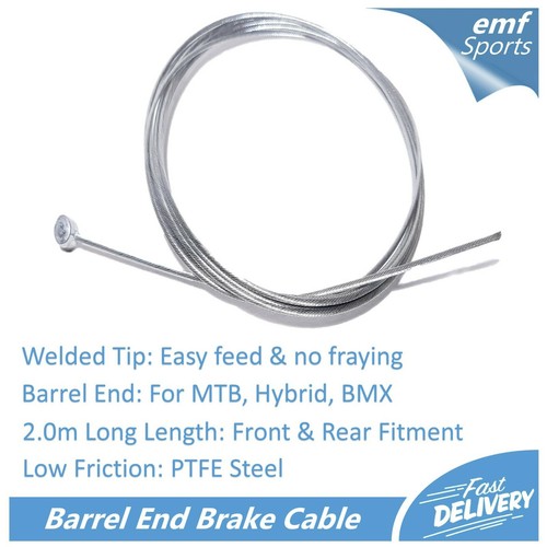 BRAKE CABLE Barrel End Inner Wire MTB Mountain Road BMX Bicycles Bikes ...