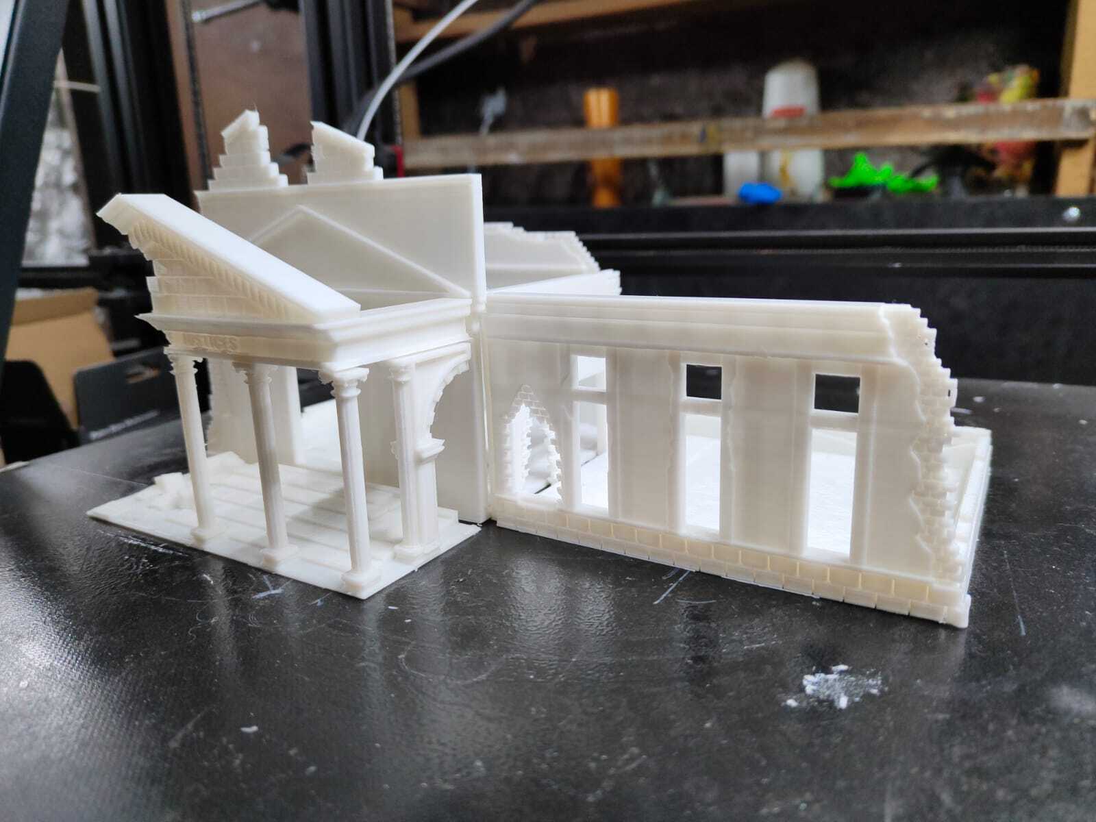 Diorama Courthouse Ww2 1:72 Models Kits Military Building DIY wargame ...