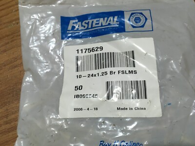 Fastenal® #10-24 x 1-1/4" Slotted Drive Flat Head Brass Machine Screw ...