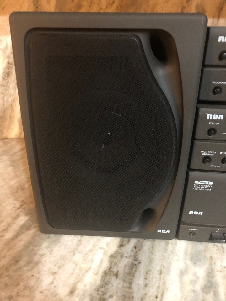 Vintage RCA RP 8530 A Stereo System AM/FM Radio Dual Cassette CD 2 Spks ...