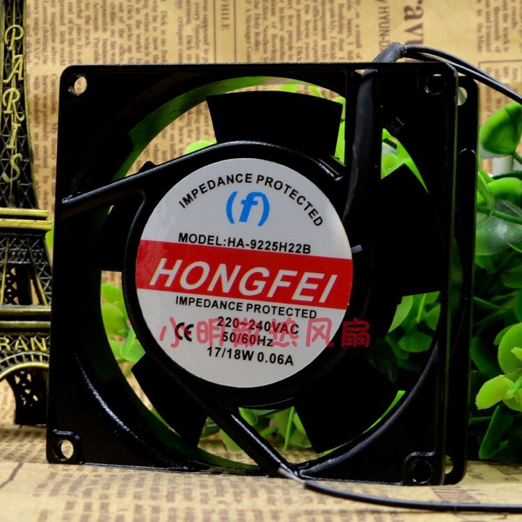 1 pcs F HONGFEI HA-9225H22B AC 220V 9CM AC 9025 fan cost-effective high ...