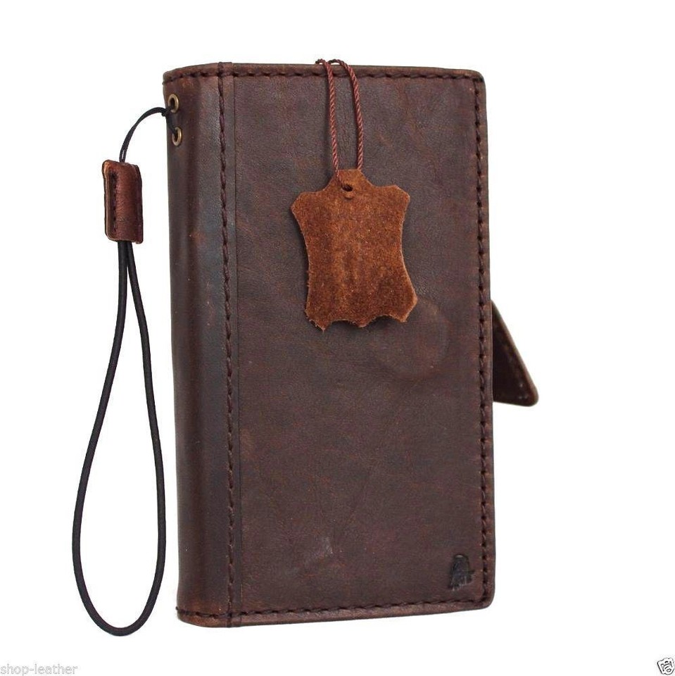 genuine full leather Case for apple iphone 6 book wallet hand made ...