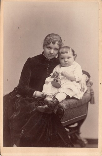 Rochester NY Victorian Mother and Baby 1880s Antique Cabinet Card ...