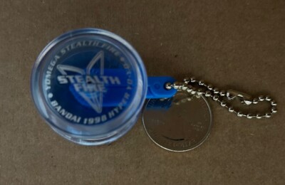 Yomega mini Yo-Yo Keychain Stealth Fire Blue Clear 1998 Bandai Hyper yo ...