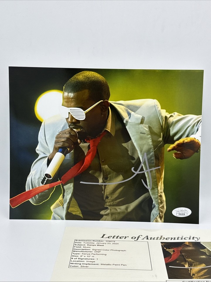 Kanye West Yeezy Ye Signed Autographed 8x10 Rap Icon Legend Rare JSA ...