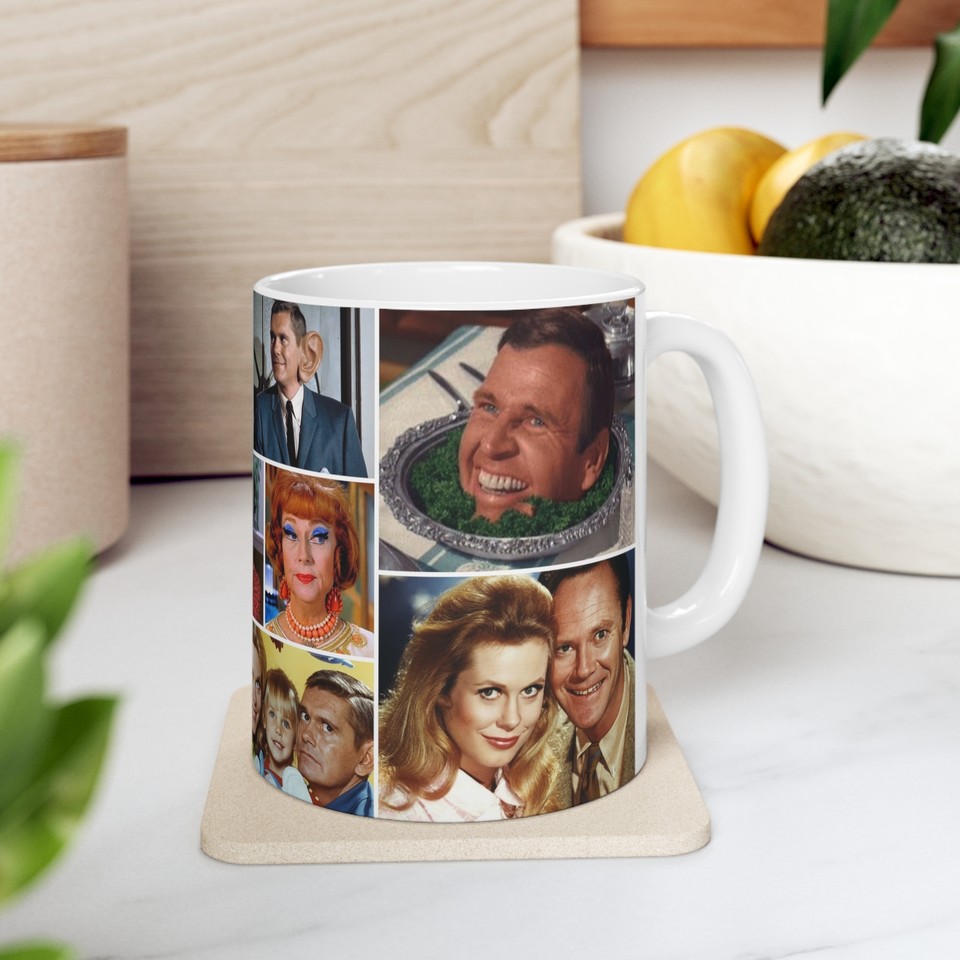 Bewitched Ceramic Mug 11oz Elizabeth Montgomery, Dick York, Agnes ...
