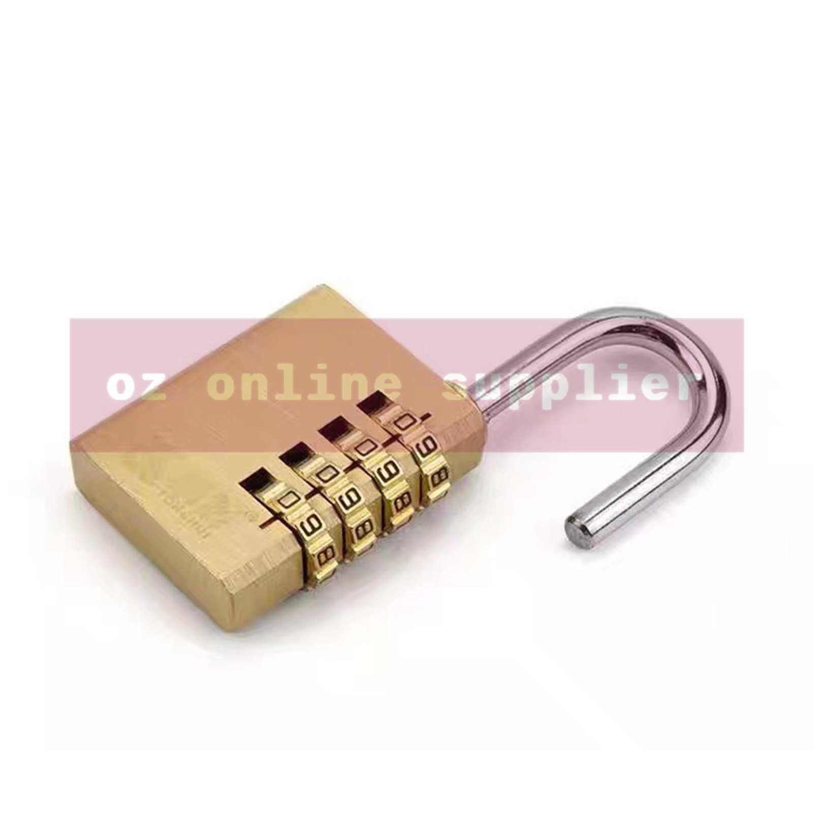4 Digit Combination Lock Password Copper Padlock & Travel Bag Padlock ...
