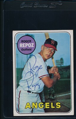 1969 Topps #103 Roger Repoz Angels Signed Auto *1658 | eBay