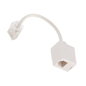 RJ45 auf RJ11 Telefonkabel Telefon Adapter weiß | eBay