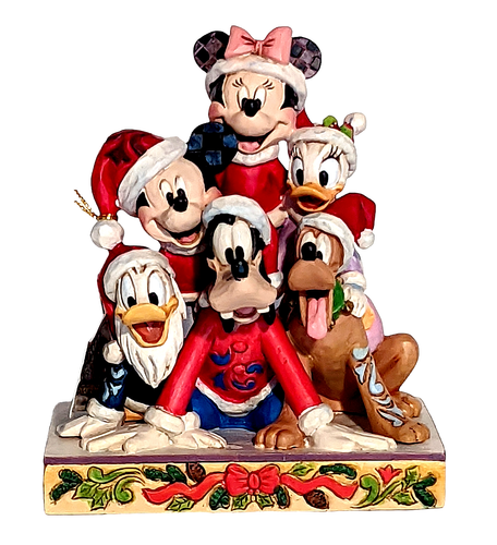 Disney Traditions Mickey & Friends Piled High Christmas Collectible Jim ...