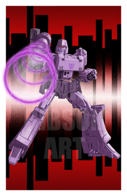 Transformers "Peace Through Tyranny" Giclée Art Print Poster Megatron ...