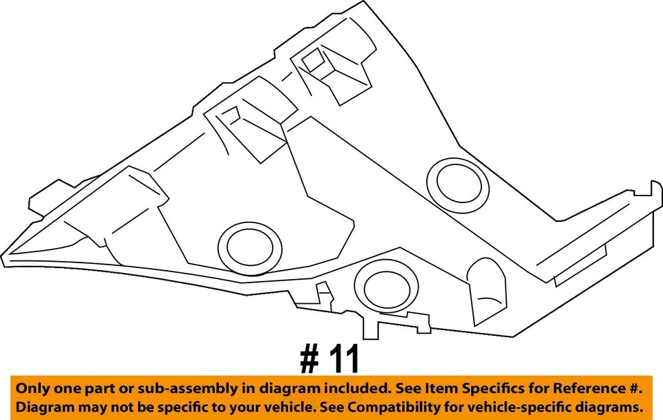 BMW OEM 15-16 X6 Fender-Front Reinforcement Braccket Left 51657337631 ...