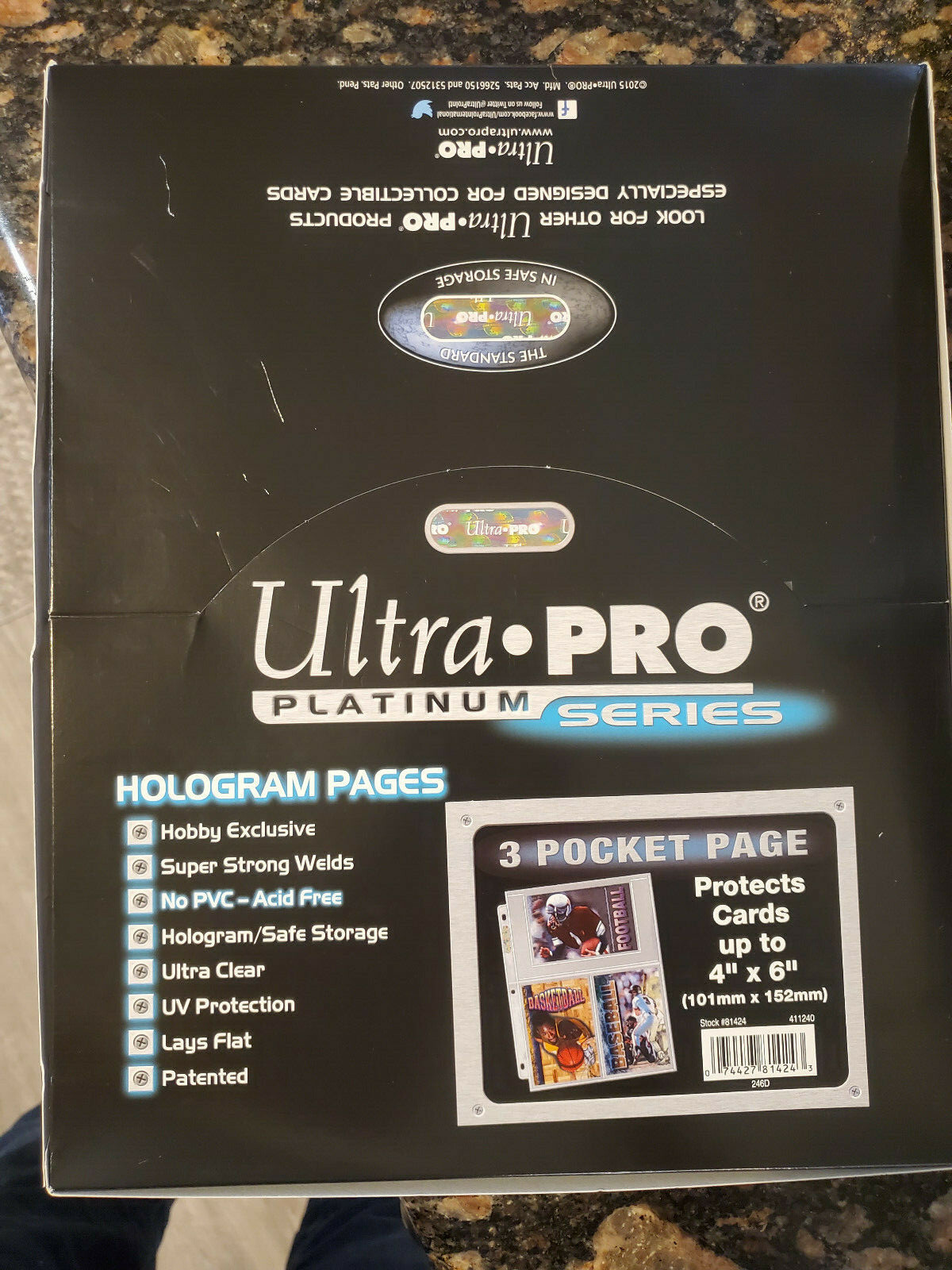 10 ULTRA PRO PLATINUM 3-POCKET 4x6 Pages Sheets 81424 Ultra Pro ...