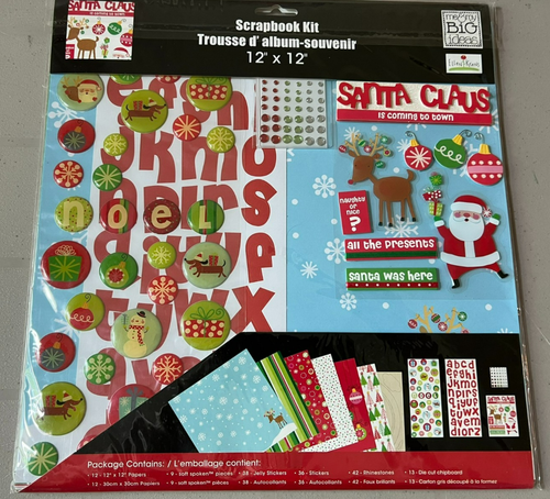 Christmas 12x12" Scrapbook kit 12 pages with coordinating ...