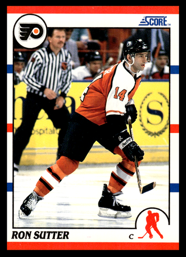 1990-91 Score American Ron Sutter #153 Philadelphia Flyers NHL Hockey ...