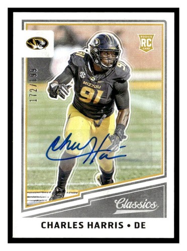 2017 Panini Classics #216 Charles Harris Significant Signatures #/199 ...