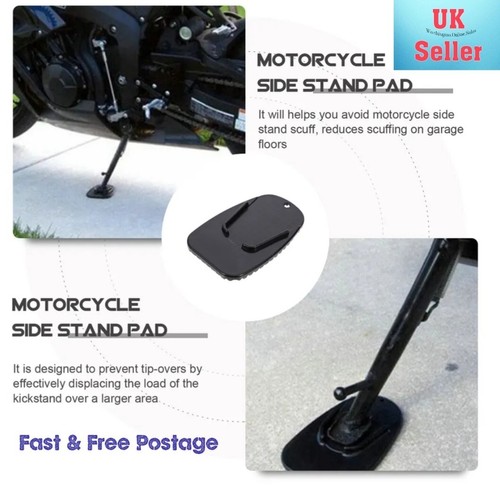 Universal Motorcycle Motorbike Kickstand Side Stand Plate Pad Nonslip ...