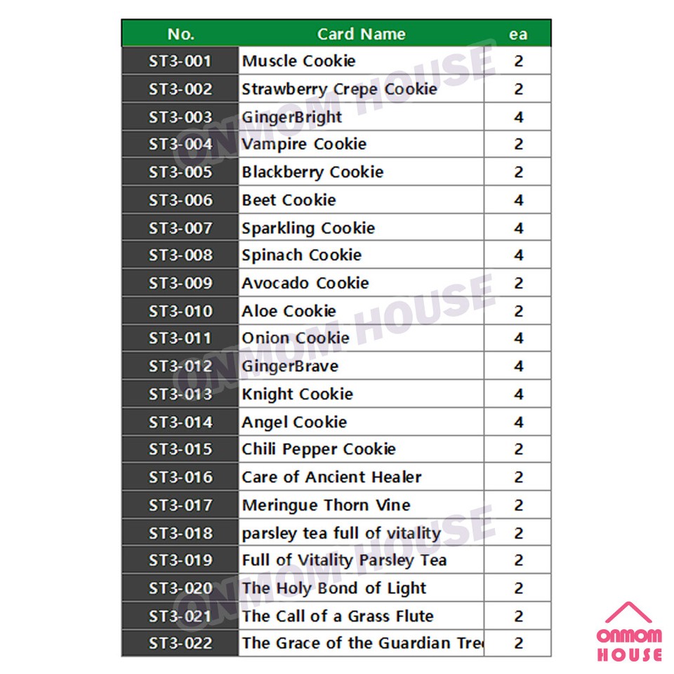 CookieRun Kingdom Card Collection / CookieRun Braverse TCG Starter Deck ...