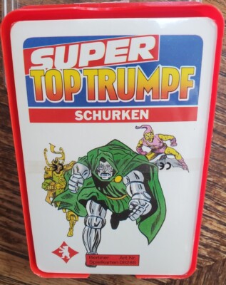(2) 1988 Super Top Trumpf Marvel Heroes Sealed Cards In Case Schnipp ...