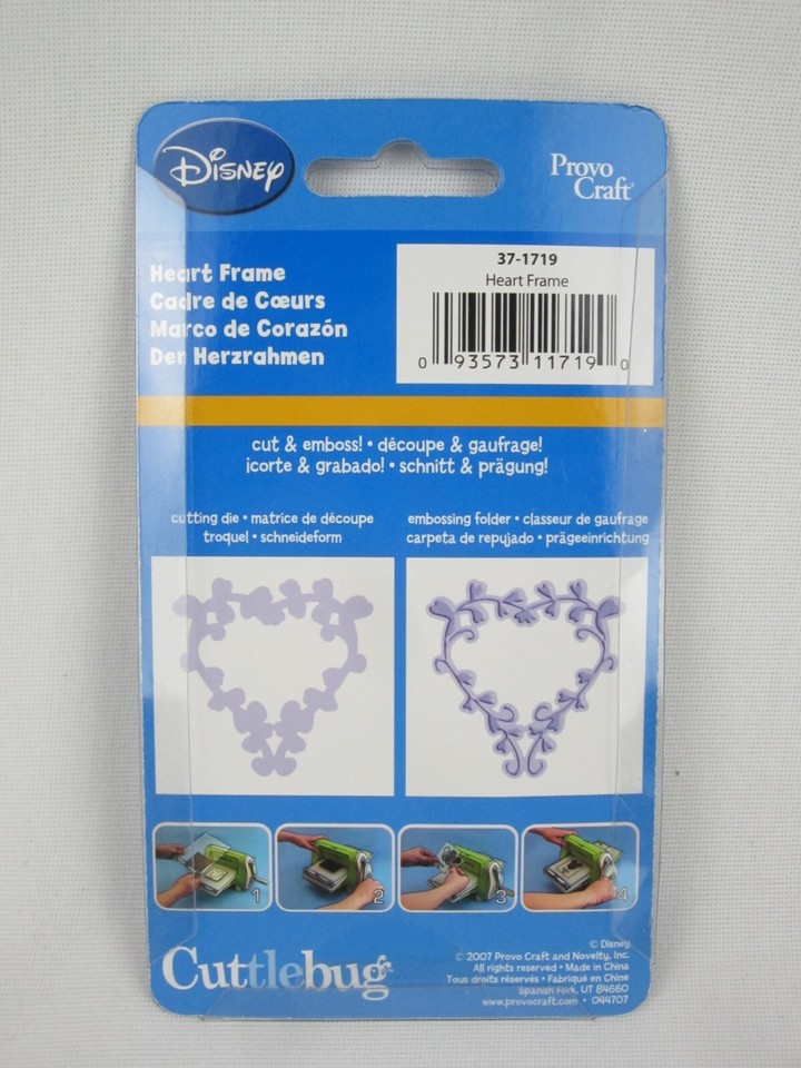 Disney Heart Frame #37-1719 Cutting Die and Embossing Folder for ...