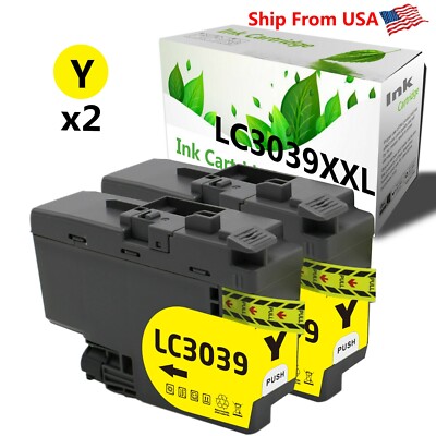 2 PK LC3039 XXL LC3039XXL Ink Cartridge for Brother MFC-J5945DW MFC ...