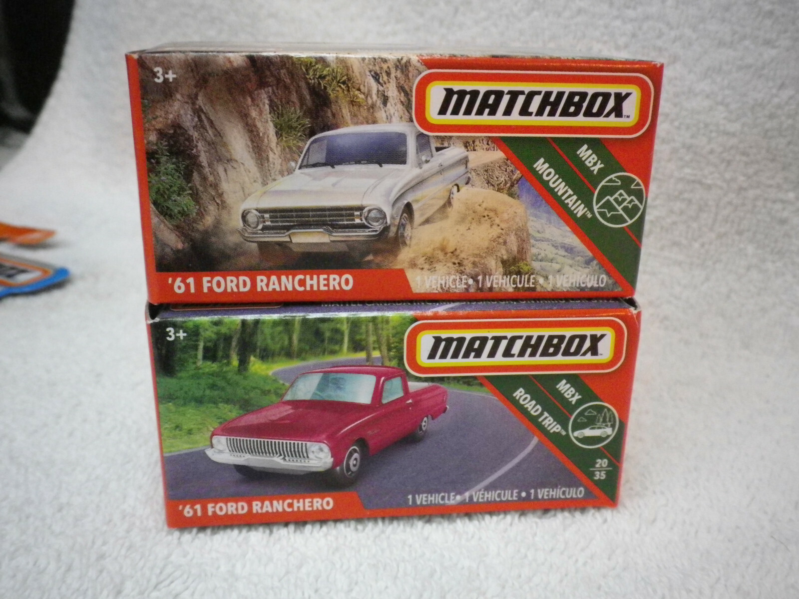 Matchbox 2 Car Lot Red & White 61 Ford Ranchero in Box | eBay