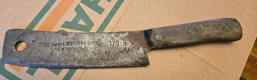 Vintage COLUMBIA CUTLERY 16 Inch Hog-Splitter Butcher KNIFE CLEAVER 9 ...