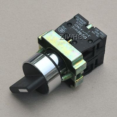 ON/OFF Locking Twist 2 （Two） Position Selector Switch NC + NO Contact ...