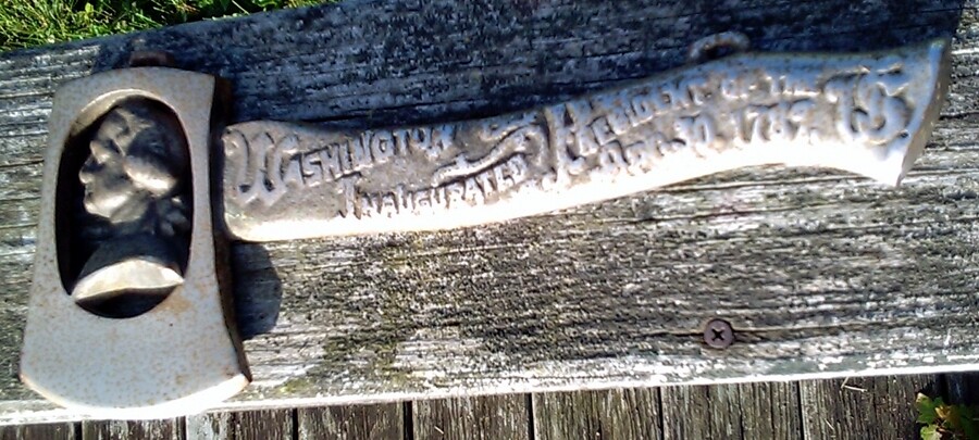 George Washington Inaugural Inauguration Commemorative Cast Iron ...