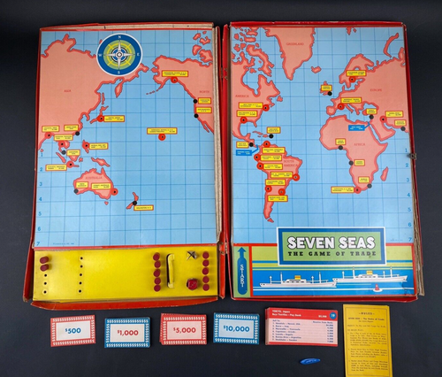 Vintage 1960's Cadaco Seven Seas The Game of Trade Board Game | eBay